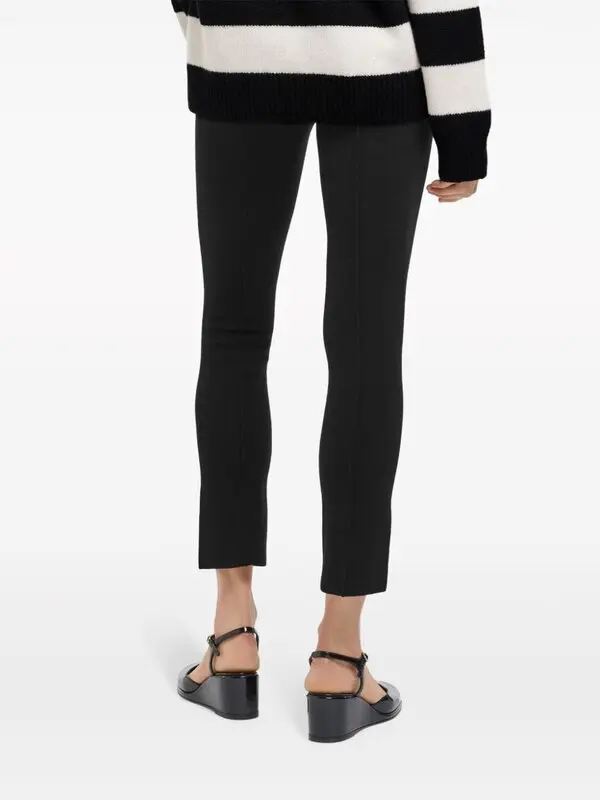 BARRIE X Sofia Coppola Cropped Knitted Leggings - Black