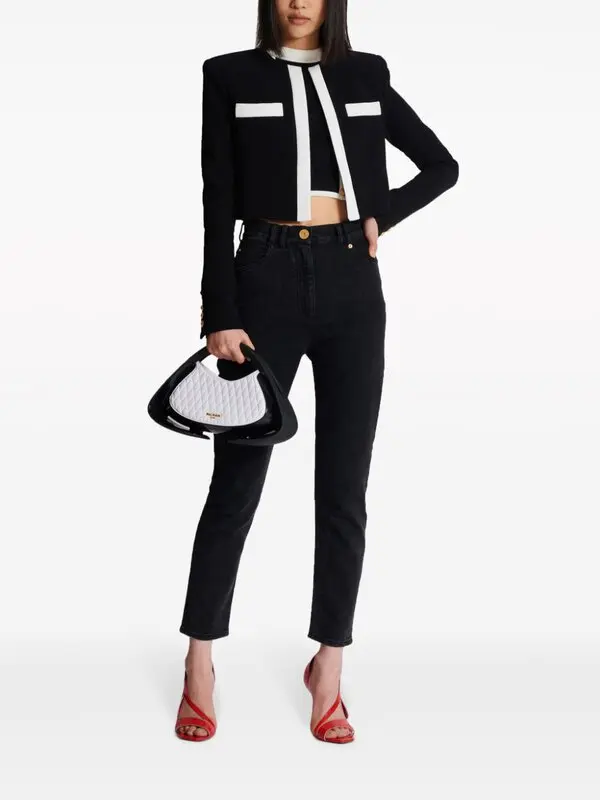 Balmain Medium Jolie Madame Shoulder Bag - Black