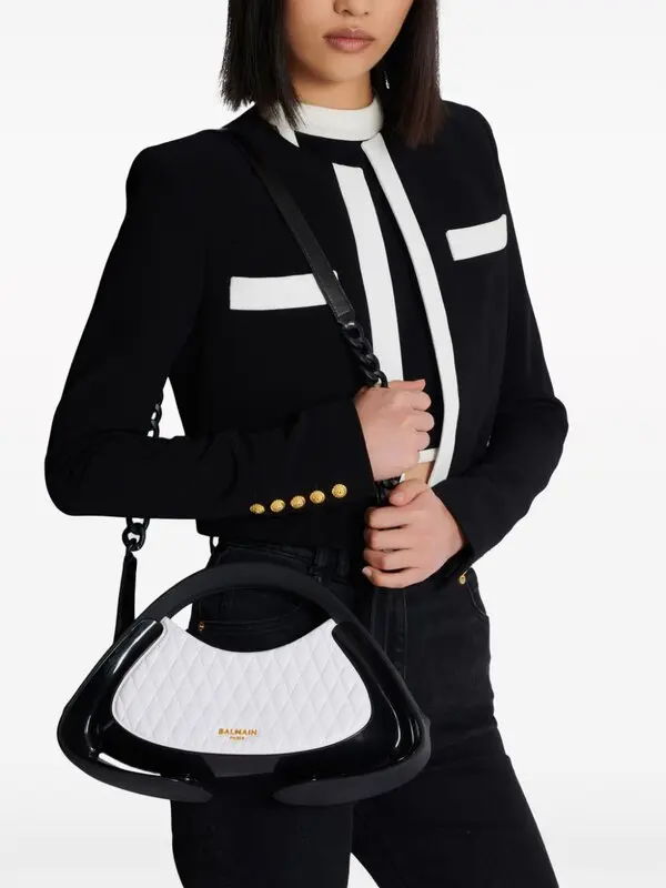 Balmain Medium Jolie Madame Shoulder Bag - Black