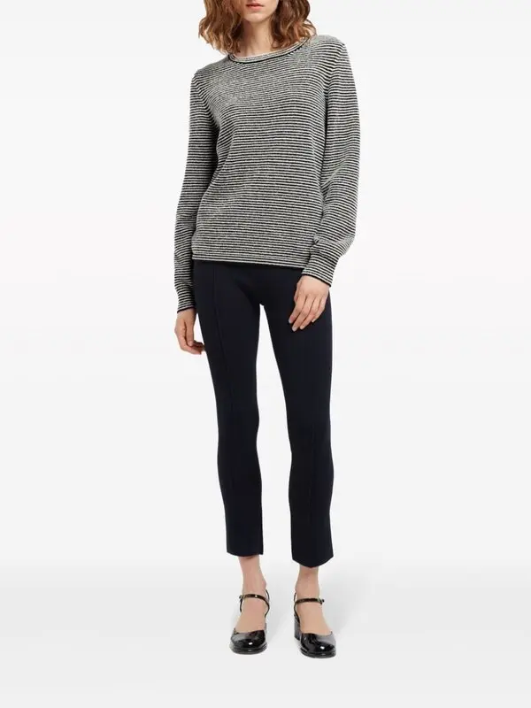 BARRIE X Sofia Coppola Cropped Knitted Leggings - Blue