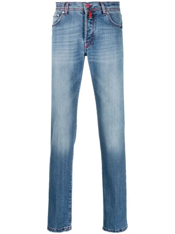 Kiton Mid-rise Straight-leg Jeans