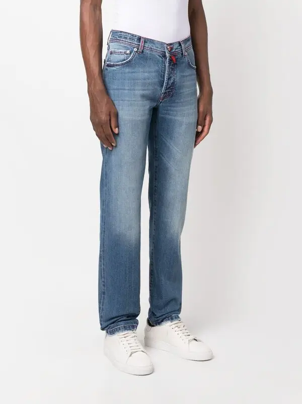 Kiton Mid-rise Straight-leg Jeans