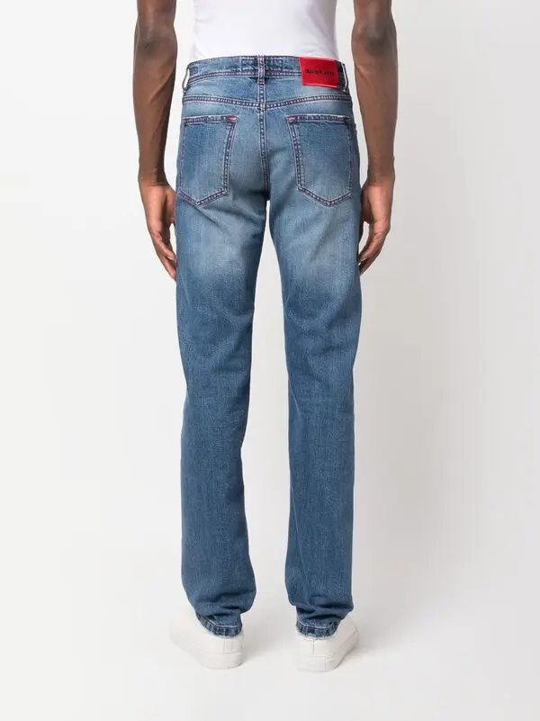 Kiton Mid-rise Straight-leg Jeans