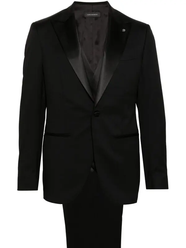 LUIGI BIANCHI MANTOVA Single-breasted Three-piece Suit