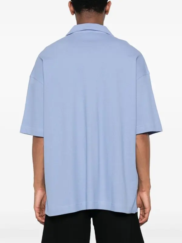 Versace Logo-appliqué Cotton Polo Shirt
