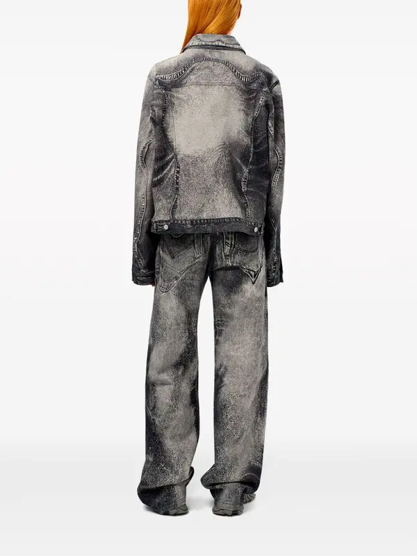 Camper Abstract-pattern Wide Leg Jeans - Grey
