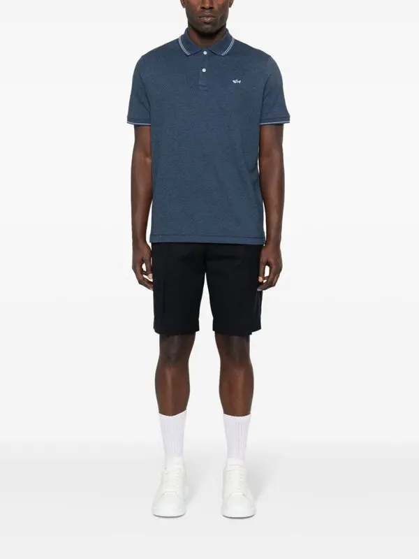 Paul & Shark Logo-patch Cotton Polo Shirt