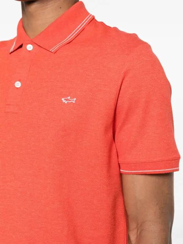Paul & Shark Logo-patch Cotton Polo Shirt