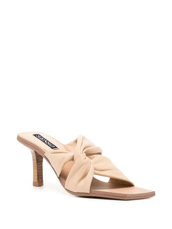 Senso Mila 80mm Leather Mules - Neutrals