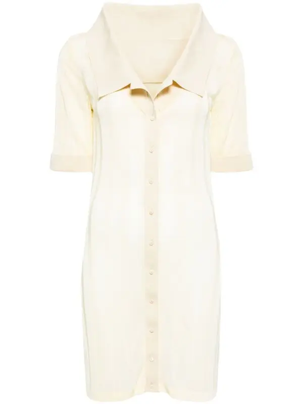 Jacquemus La Mini Robe Manta Dress - Yellow
