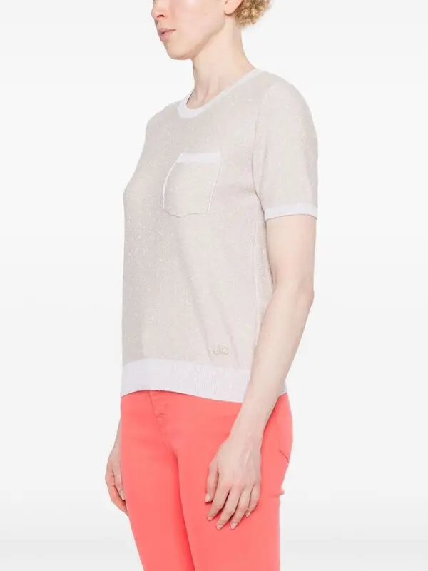 Jacob Cohen Logo-embroidered Bouclé T-shirt