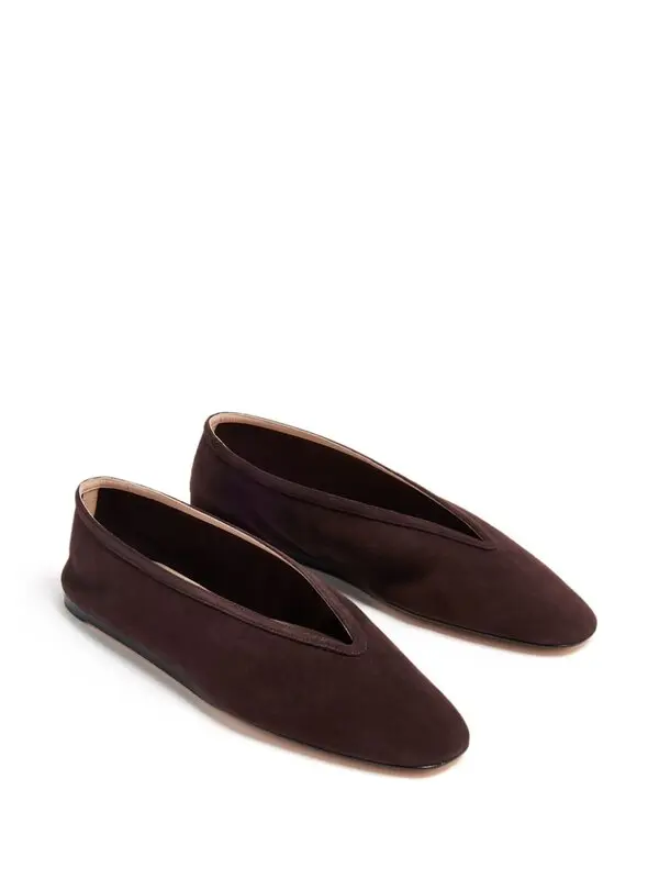 Le Monde Beryl Luna Suede Ballerinas - Brown