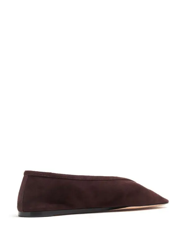 Le Monde Beryl Luna Suede Ballerinas - Brown
