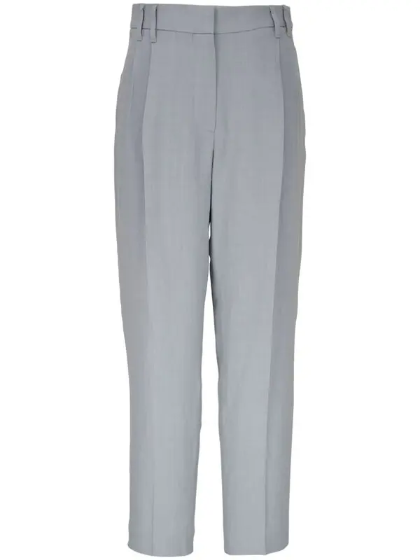 Brunello Cucinelli Monili Chain Embellished Tapered Trousers