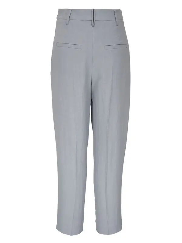 Brunello Cucinelli Monili Chain Embellished Tapered Trousers