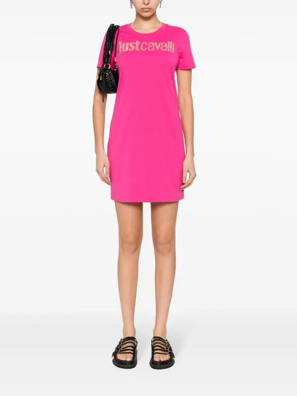 Just Cavalli Logo-embellished Shirt Dress