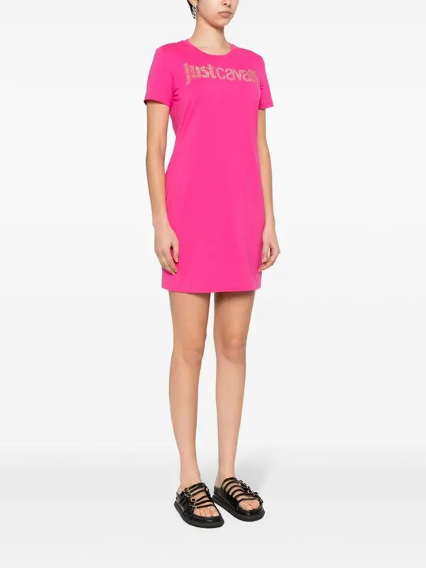 Just Cavalli Logo-embellished Shirt Dress
