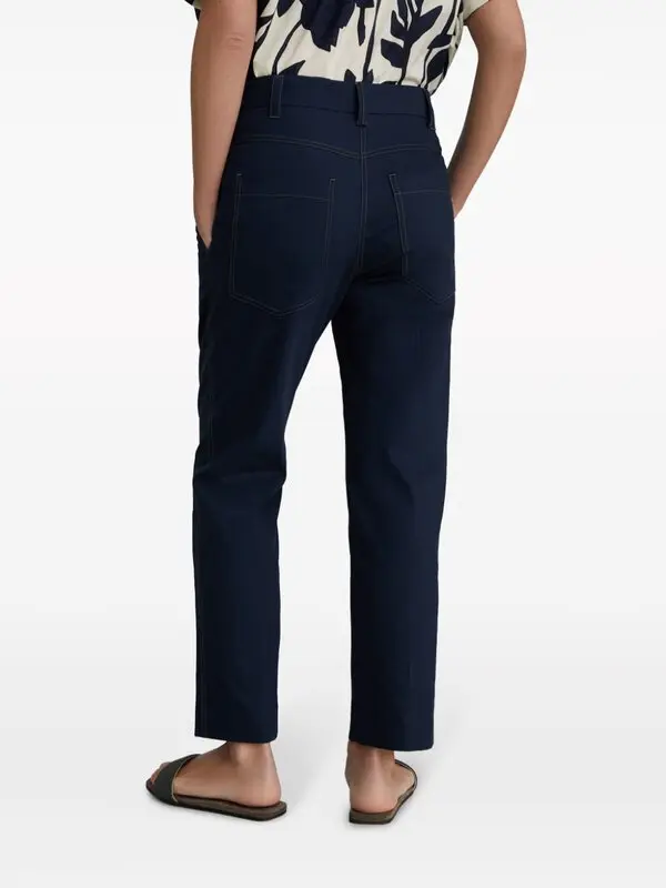 Brunello Cucinelli Monili Chain-embellished Straight Leg Trousers