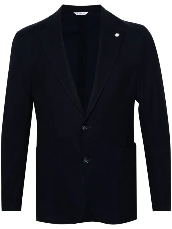 MANUEL RITZ Honeycomb Single-breasted Blazer