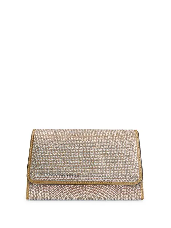 GIUSEPPE ZANOTTI Mini Idha Rhinestone-embellished Bag - Brown