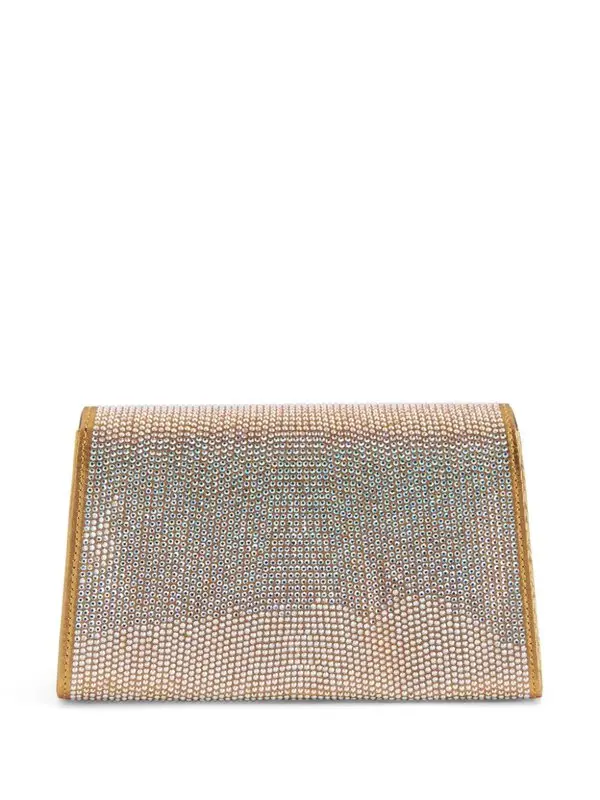 GIUSEPPE ZANOTTI Mini Idha Rhinestone-embellished Bag - Brown