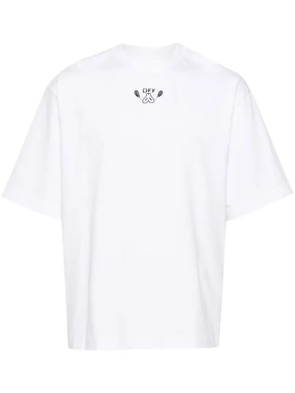 Off-White Bandana Arrow Cotton T-shirt - White