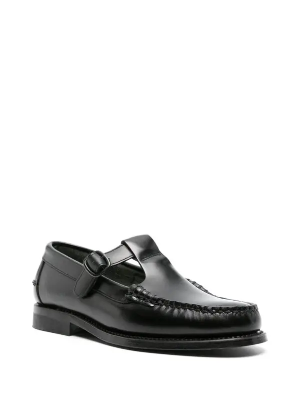 Hereu Alber Leather Loafers - Black