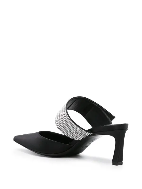 SERGIO ROSSI Paris 60mm Satin Mules