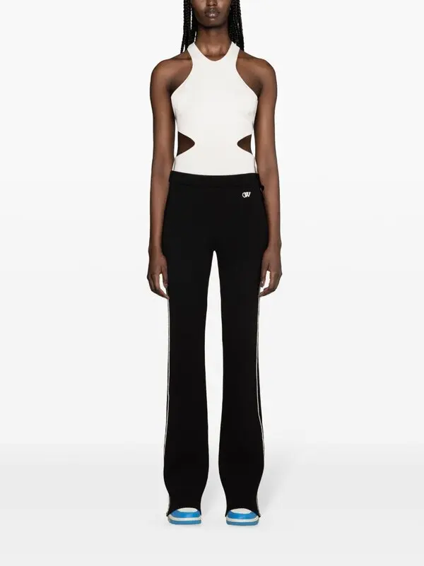 Off-White Side-stripe Flared Trousers
