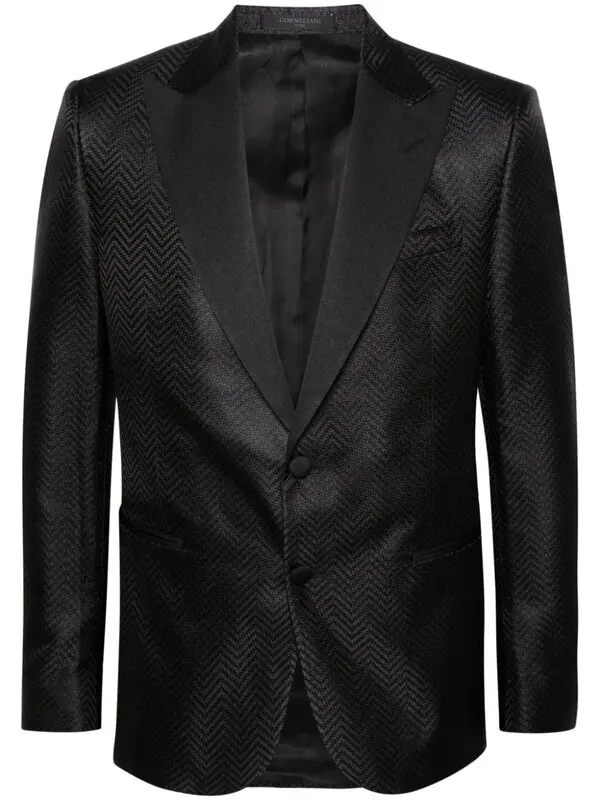 Corneliani Single-breasted Silk Blazer