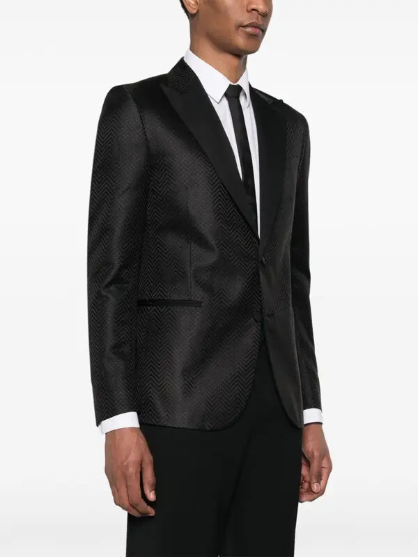 Corneliani Single-breasted Silk Blazer