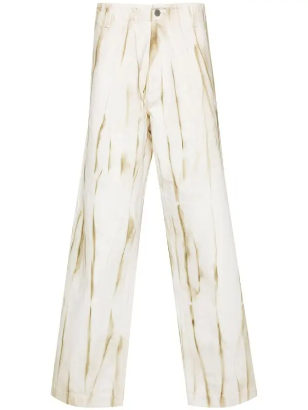 Emporio Armani Abstract-print Jeans