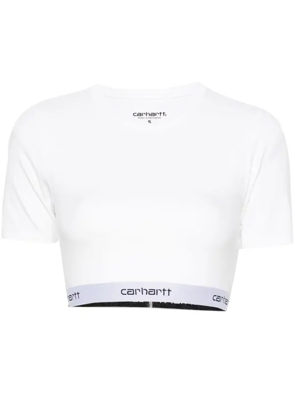 Carhartt Work In Progress Script Logo Cropped T-shirt