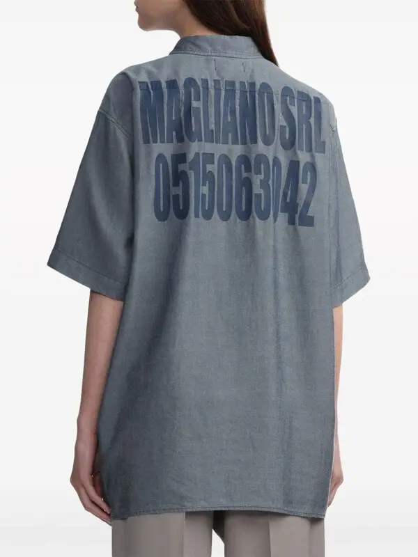 MAGLIANO Logo-print Lyocell Shirt