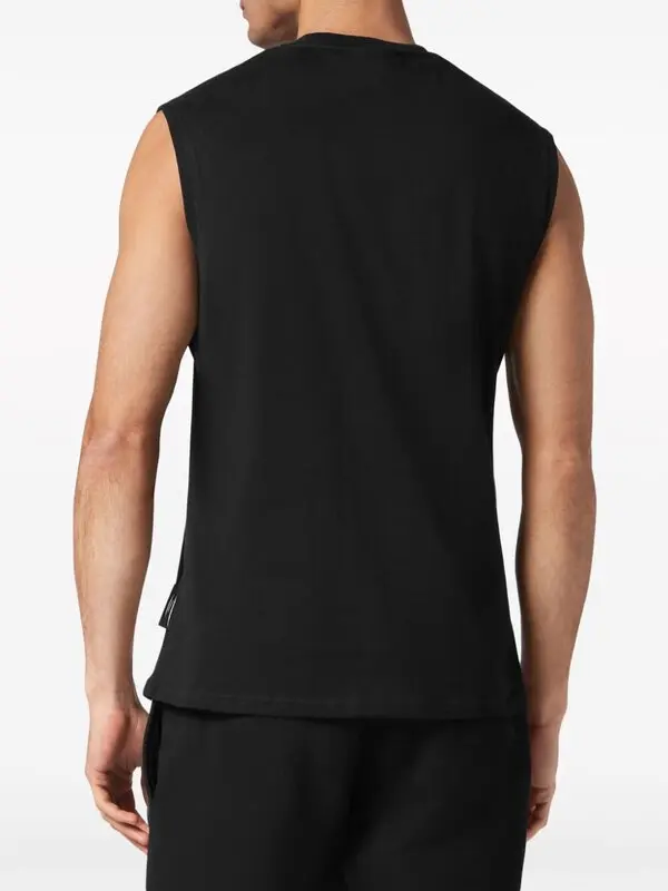 PLEIN SPORT Logo-print Cotton Tank Top