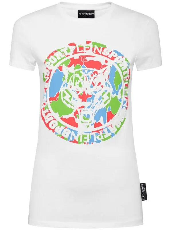 PLEIN SPORT Cotton Tiger T-shirt - White