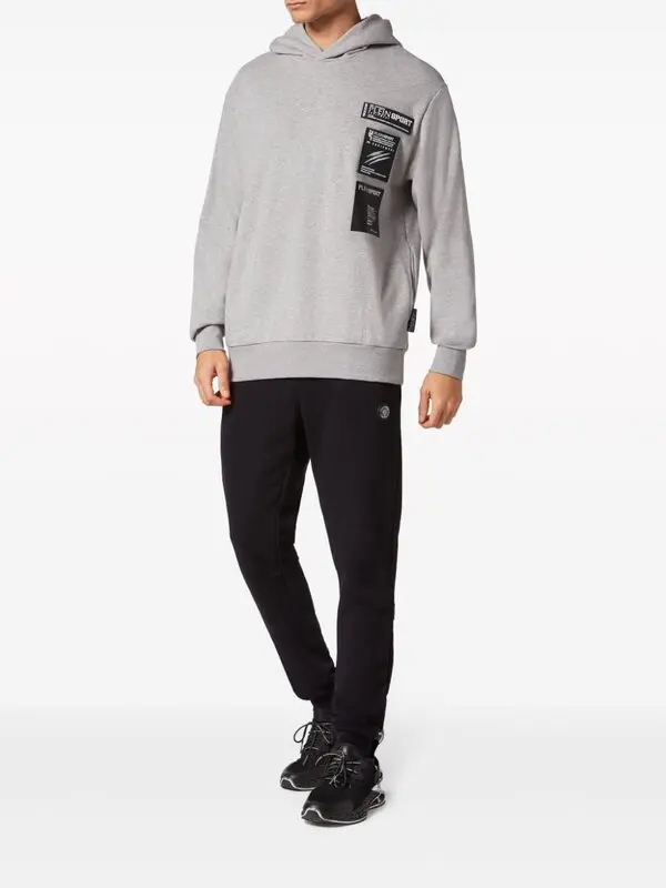 PLEIN SPORT Scratch Logo-print Hoodie