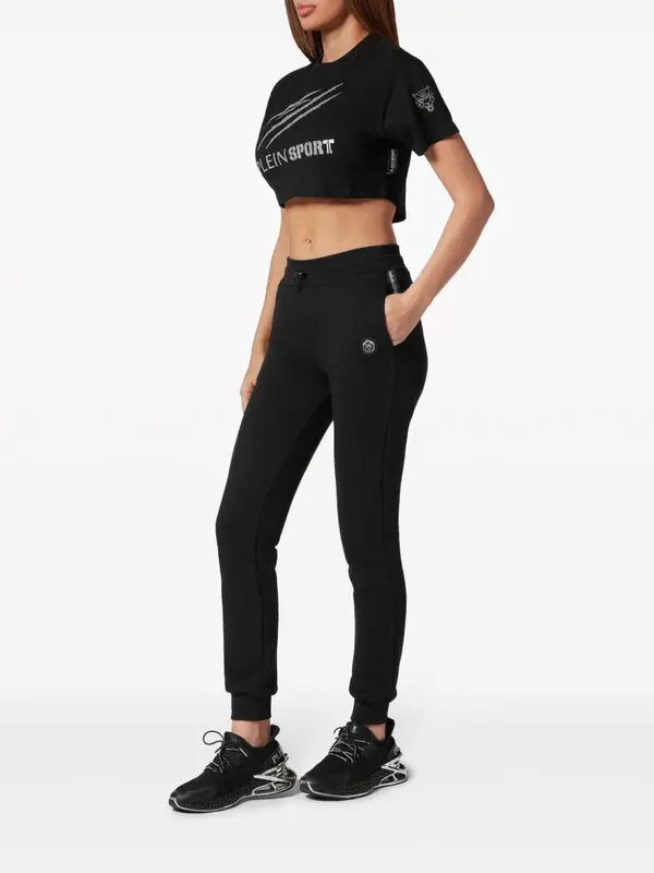 PLEIN SPORT Logo-embroidered Track Pants