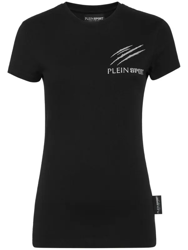 PLEIN SPORT Logo-print T-shirt - Black