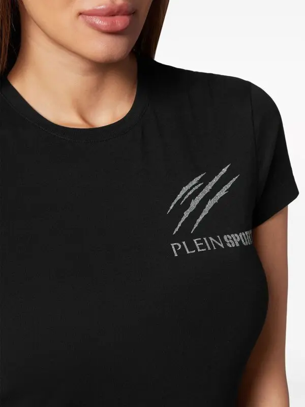 PLEIN SPORT Logo-print T-shirt - Black