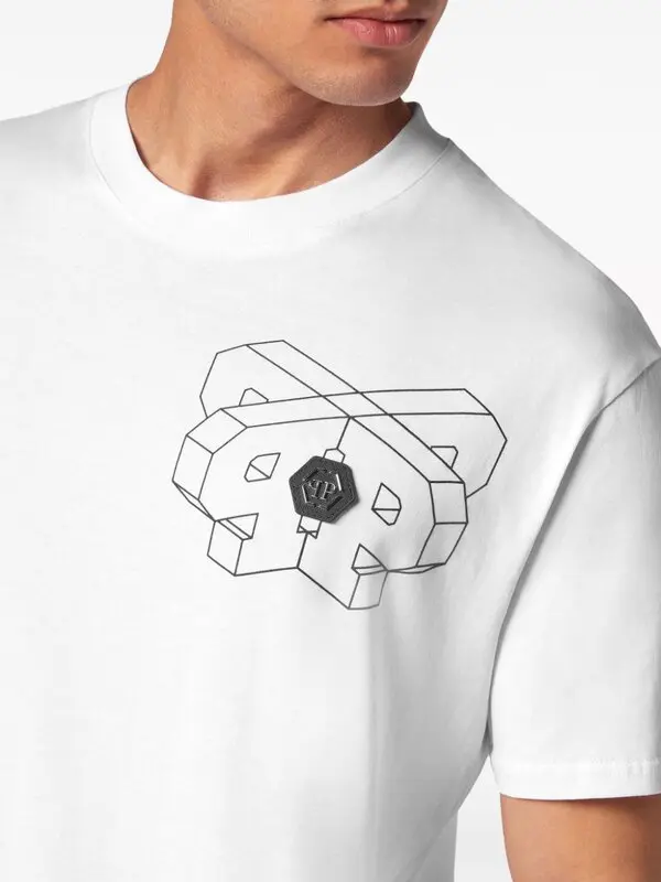 Philipp Plein Wire Frame Cotton T-shirt