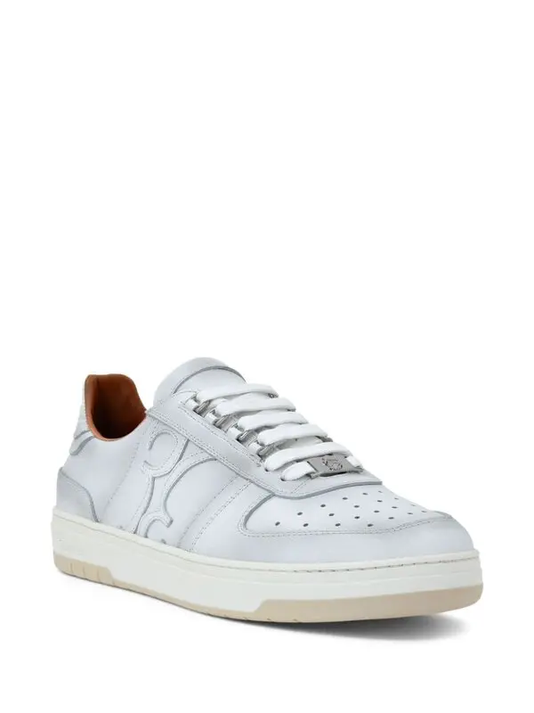 BILLIONAIRE Croc-effect Leather Low-top Sneakers