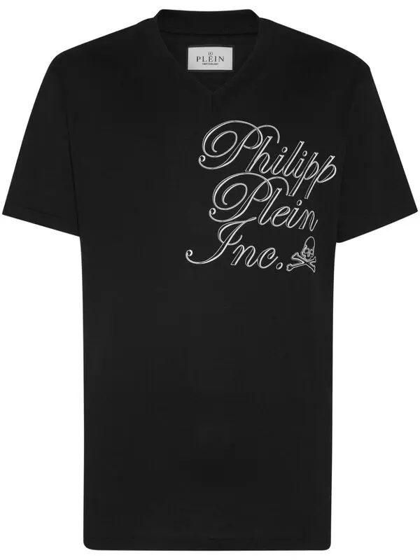 Philipp Plein Logo-print Cotton T-shirt - Black
