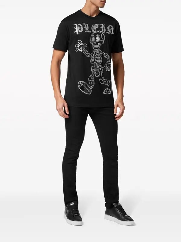 Philipp Plein Skeleton Studded T-shirt