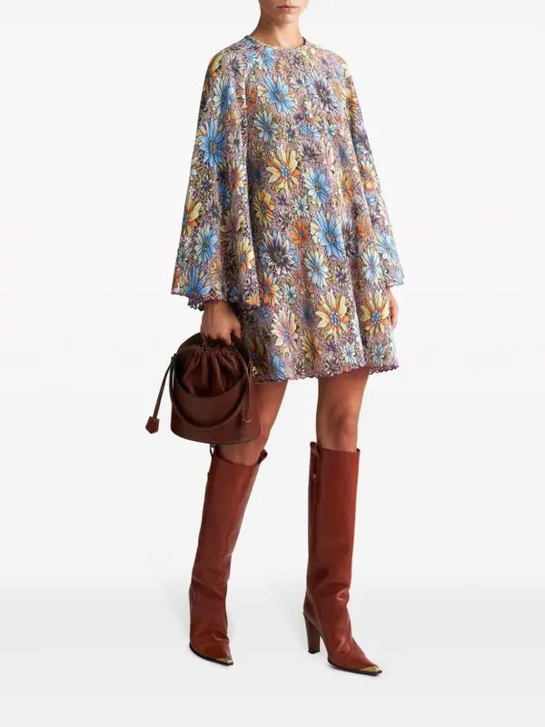 Etro Printed Lace Minidress