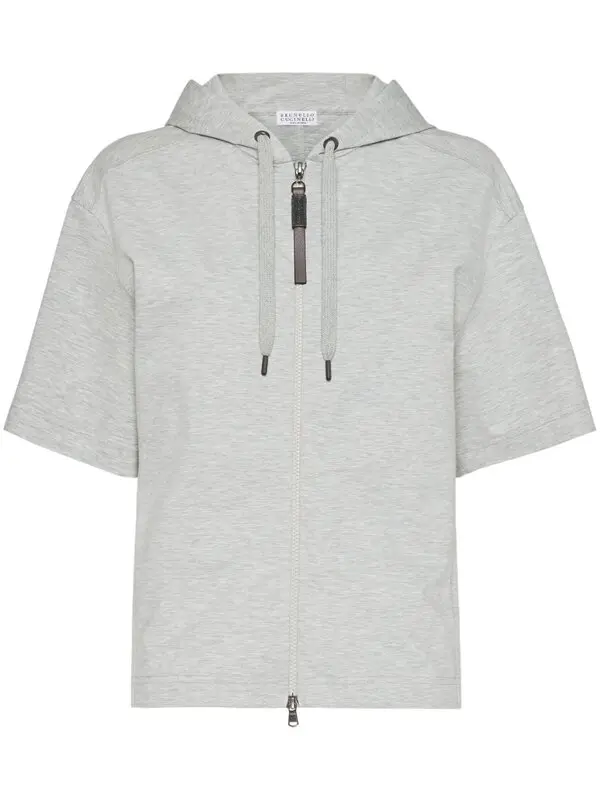 Brunello Cucinelli Cardigan Hoodie - Grey