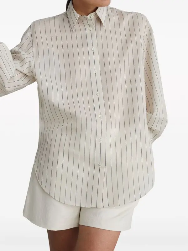 Brunello Cucinelli Striped Cotton-blend Shirt