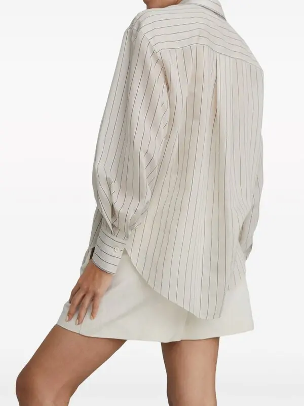 Brunello Cucinelli Striped Cotton-blend Shirt