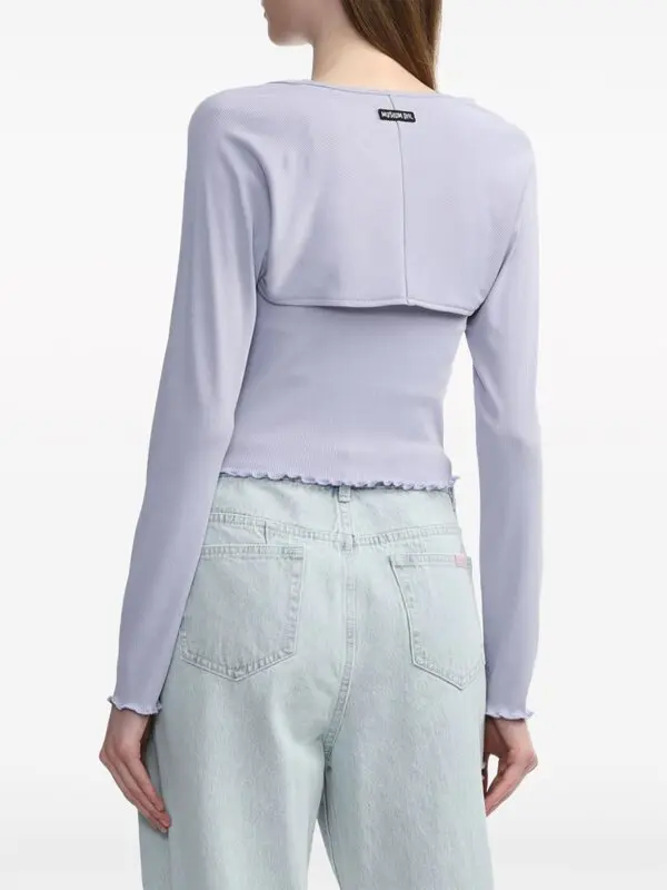 MUSIUM DIV. Bolero Layered Knit Top