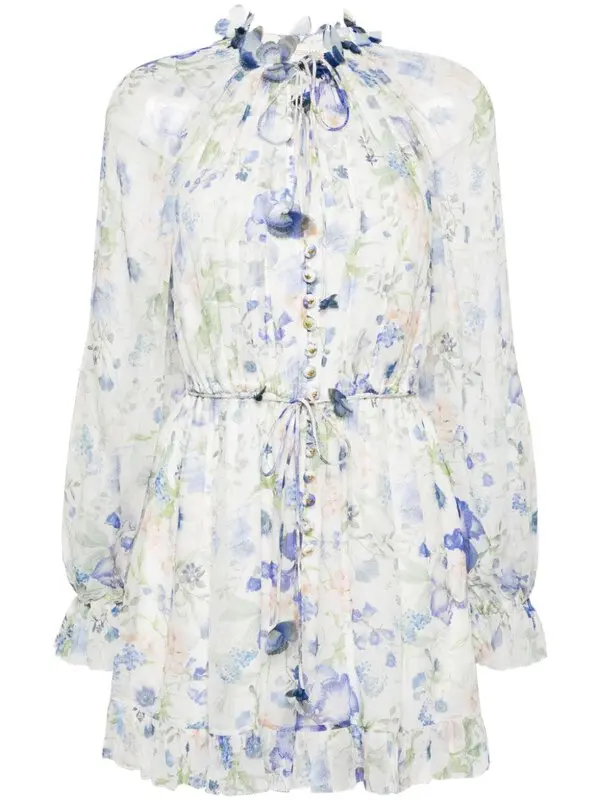 Zimmermann Natura Flutter Chiffon Playsuit